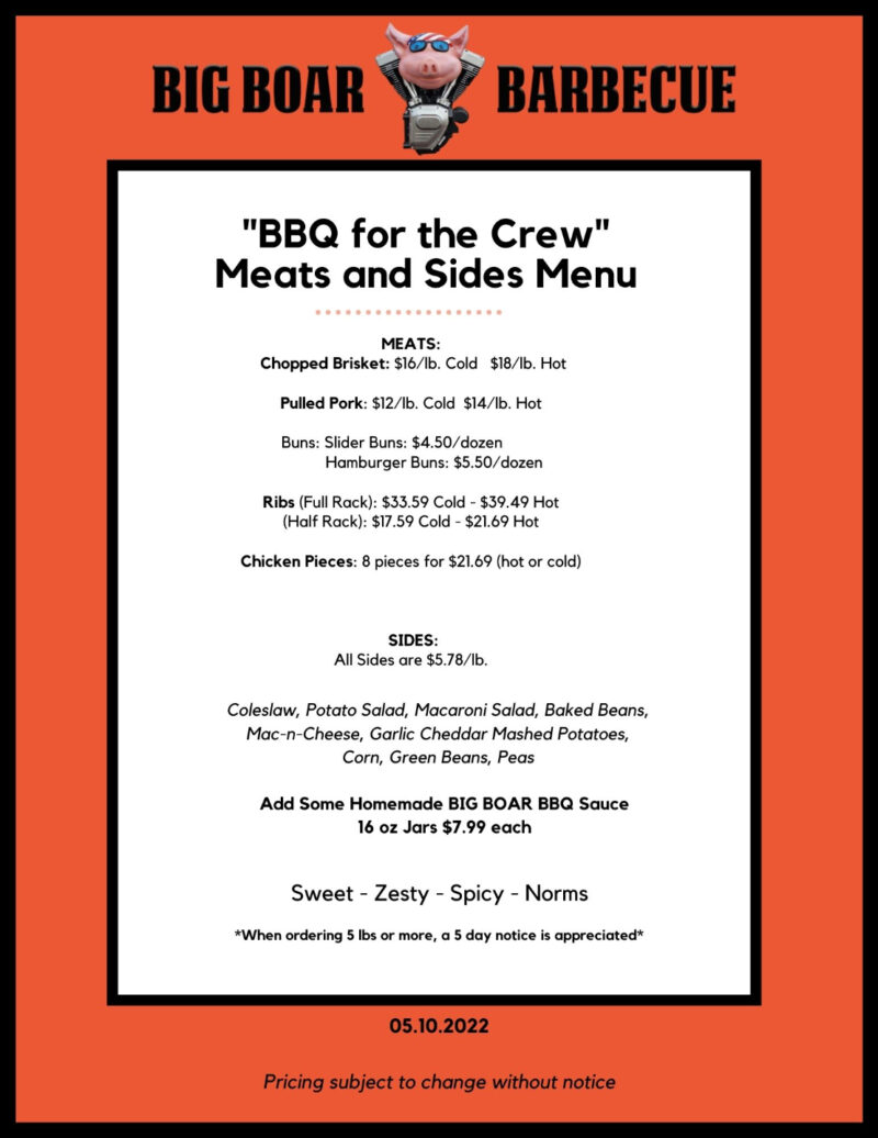 BBQ by the lb. – Big Boar BBQ & Catering